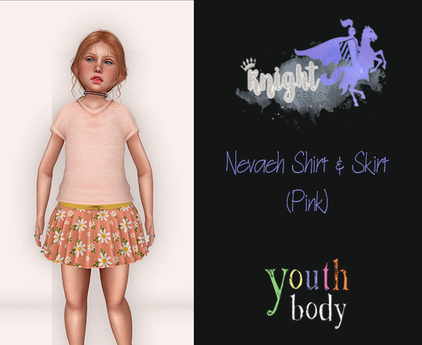 Second Life Marketplace - [KNIGHT DESIGNS] NEVAEH SHIRT & SKIRT (PINK ...